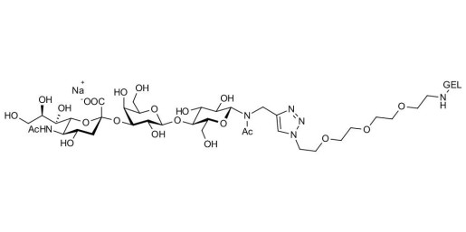 GD2 Ganglioside oligosaccharide grafted on gel for affinity ...