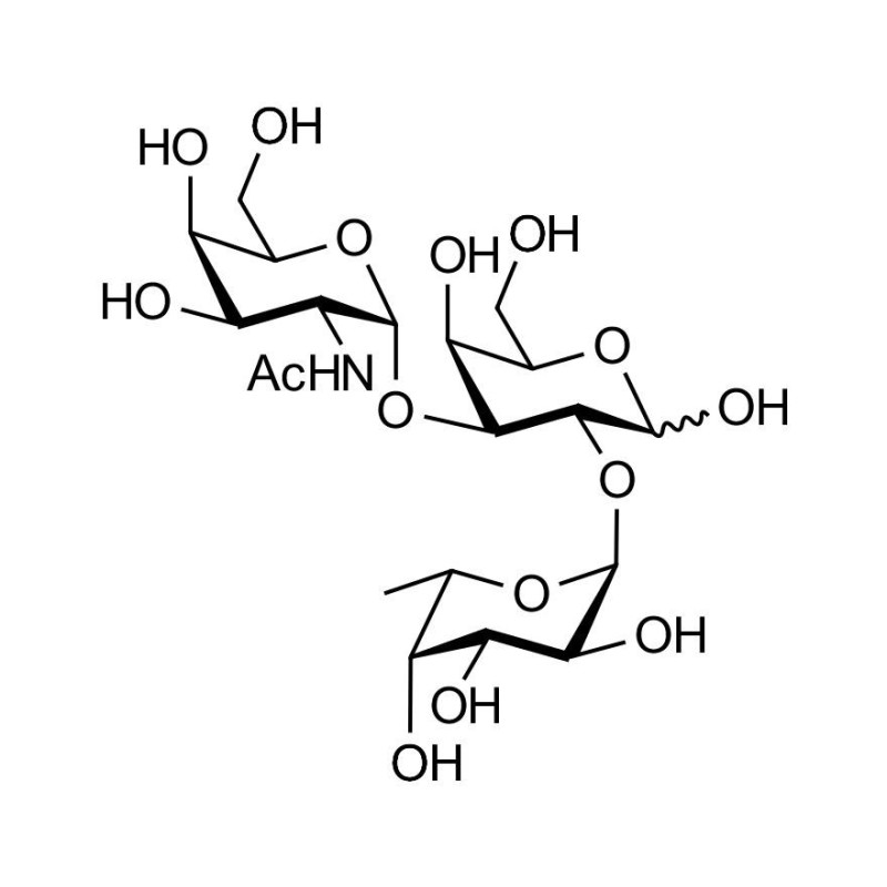 Blood group A antigen triose grafted on polyacrylamide (PAA) with ...