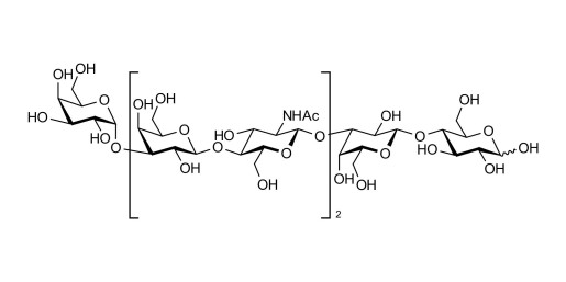 Galili antigen heptaose grafted on polyacrylamide (PAA) with biotin and ...